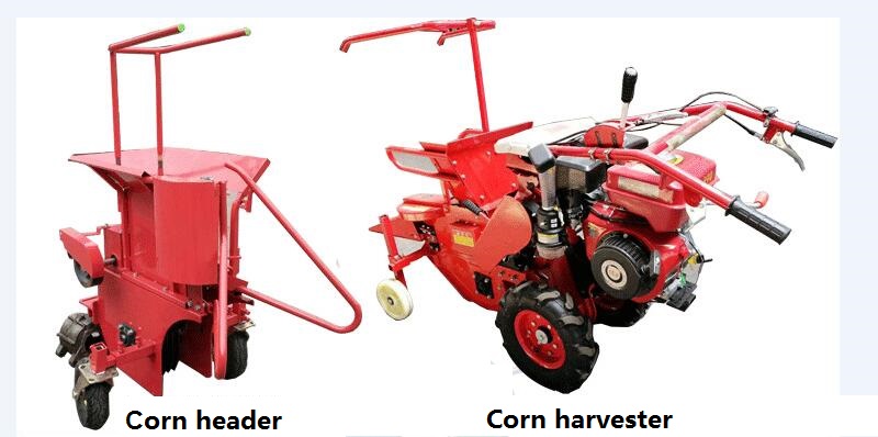 Small corn combine harvester machine corn picker harvester